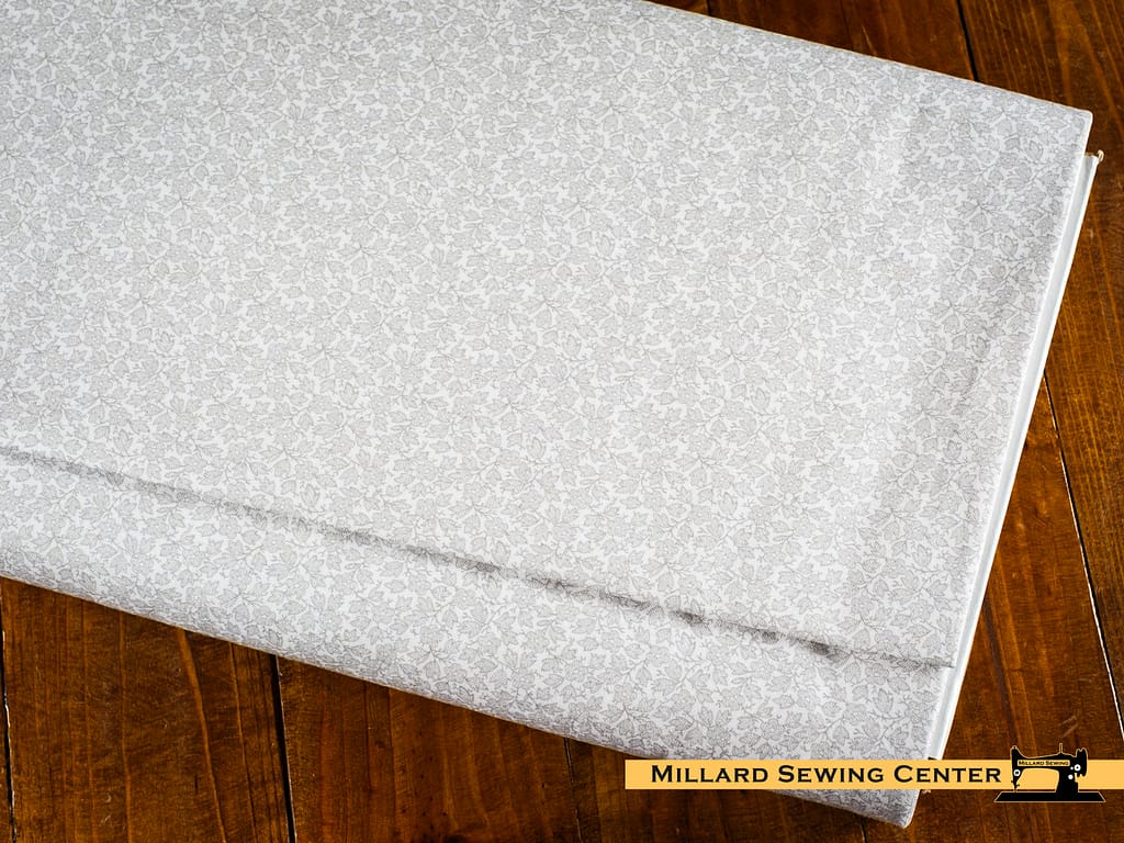 Cotton Fabric, 44″/45″ Wide Moonlit Walk in Tiny Flower White by ...