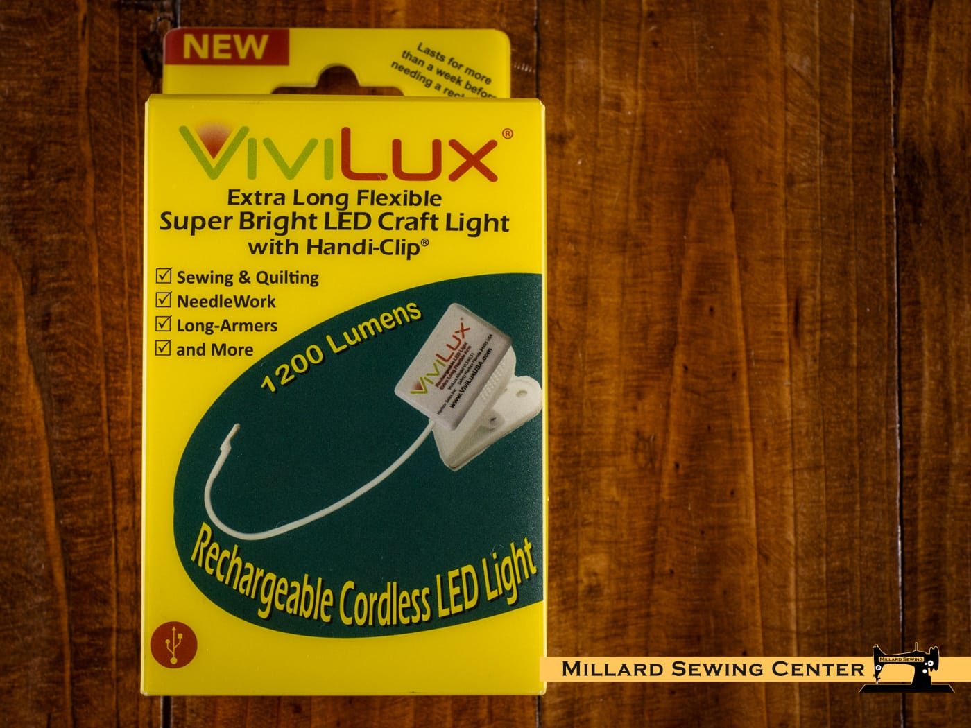 Extra Long LED Craft Light with Handi-Clip by ViviLux – Millard Sewing ...
