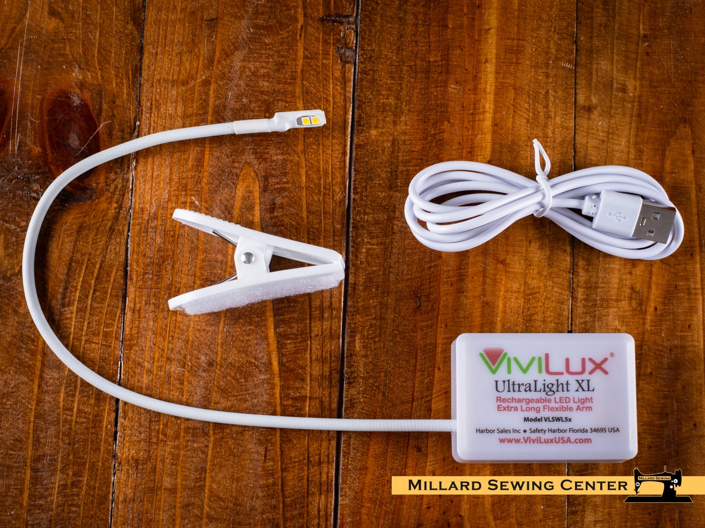 Extra Long LED Craft Light with Handi-Clip by ViviLux – Millard Sewing ...