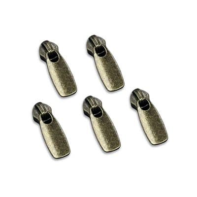 Zipper Pulls, Flat No. 5 in Bronze by Simply Classic – Millard Sewing ...